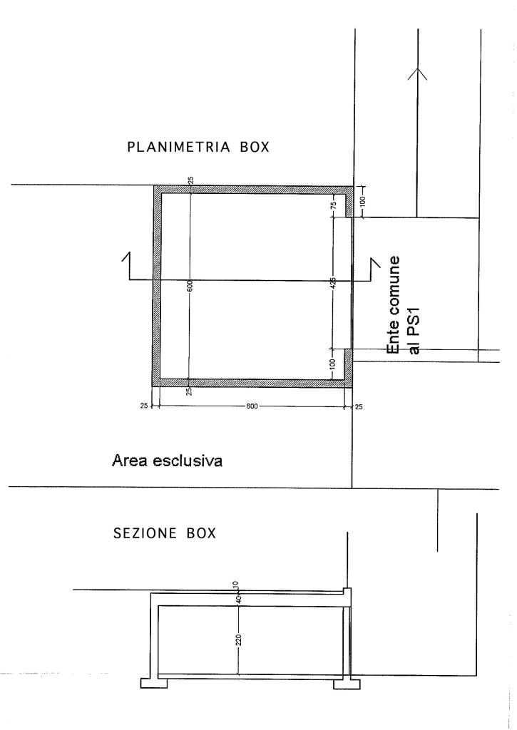 Planimetria-Box – Agenzia Immobiliare Saronno - SIGIS